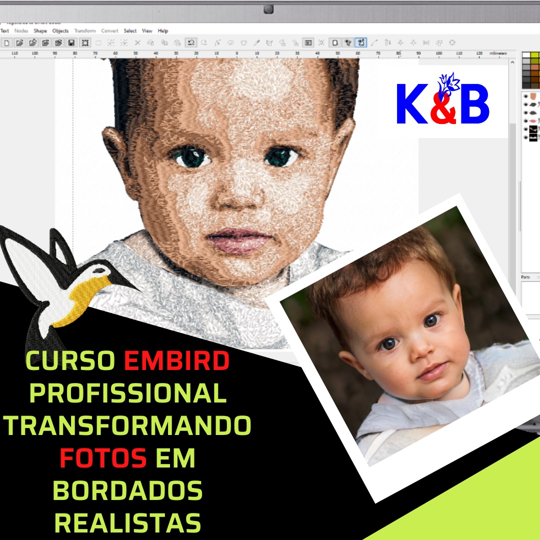 CURSO EMBIRD FOTOS SFUMATO - DA FOTOGRAFIA AO BORDADO REALISTA - Ki...