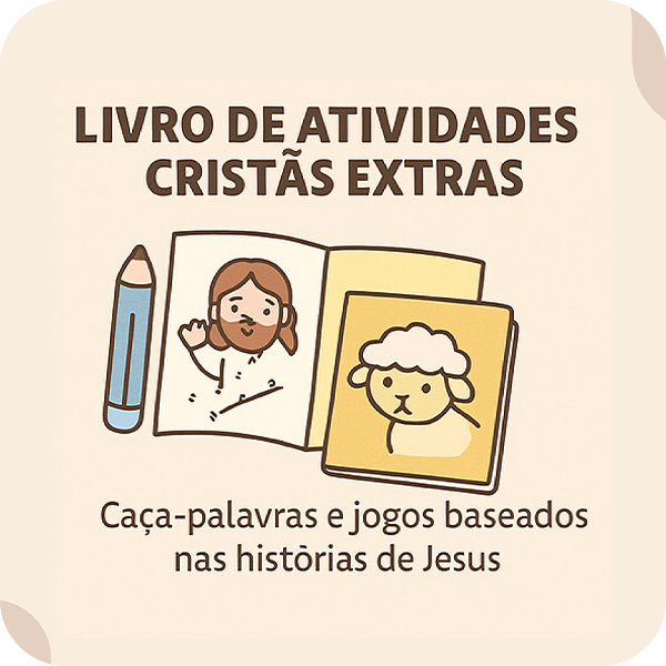 Livro de Atividades Cristãs Extra - Rique Santos | Hotmart