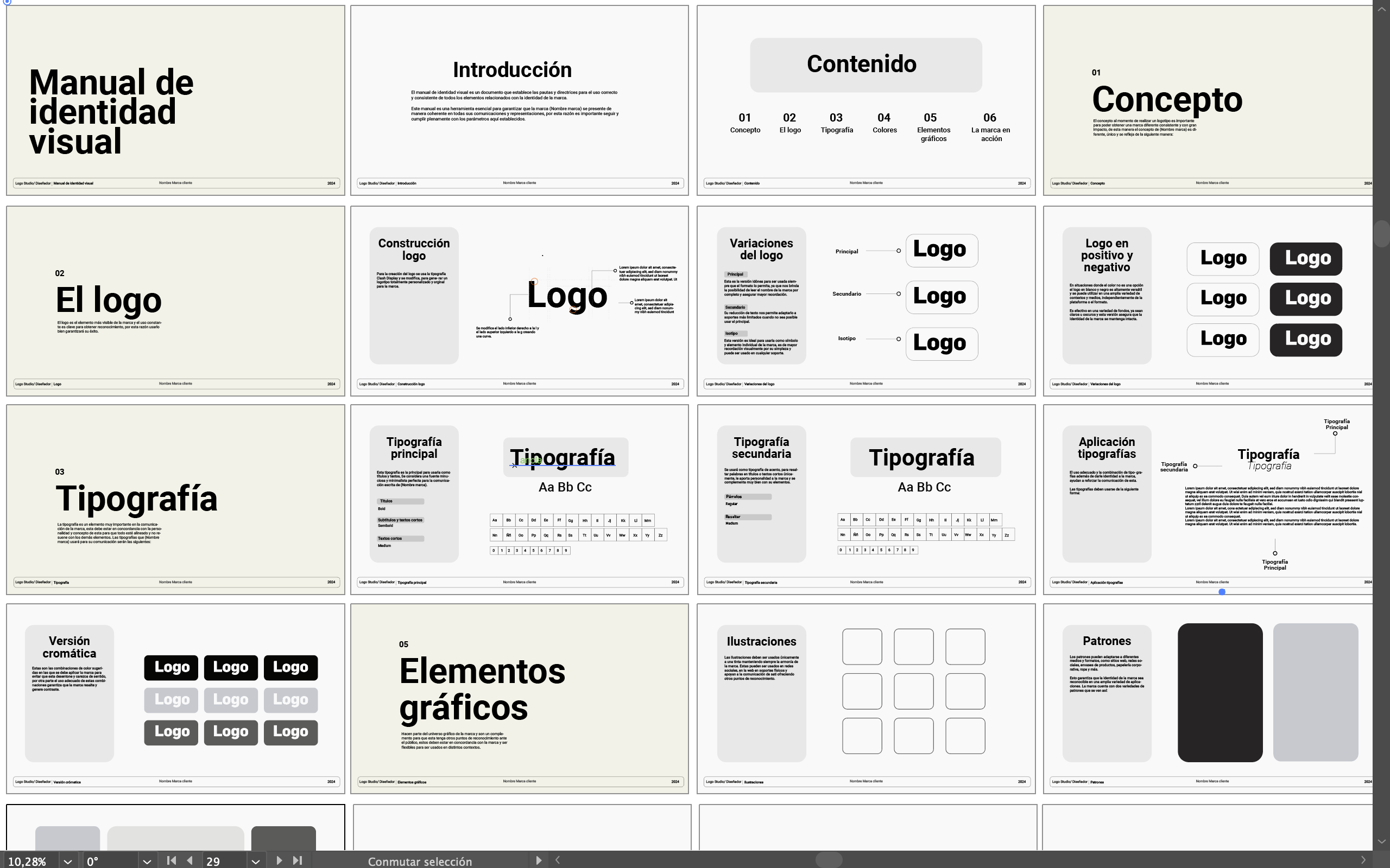 Plantilla Manual de identidad visual - Kaeme Studio | Hotmart