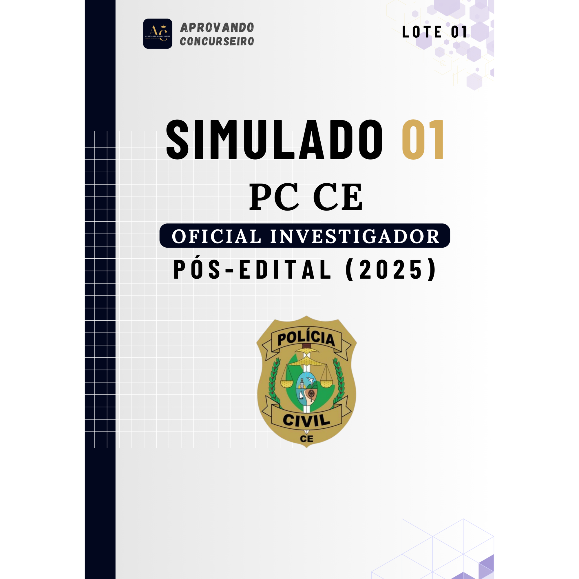 07 Simulados Comentados PC CE - Oficial Investigador (Pós edital 20...