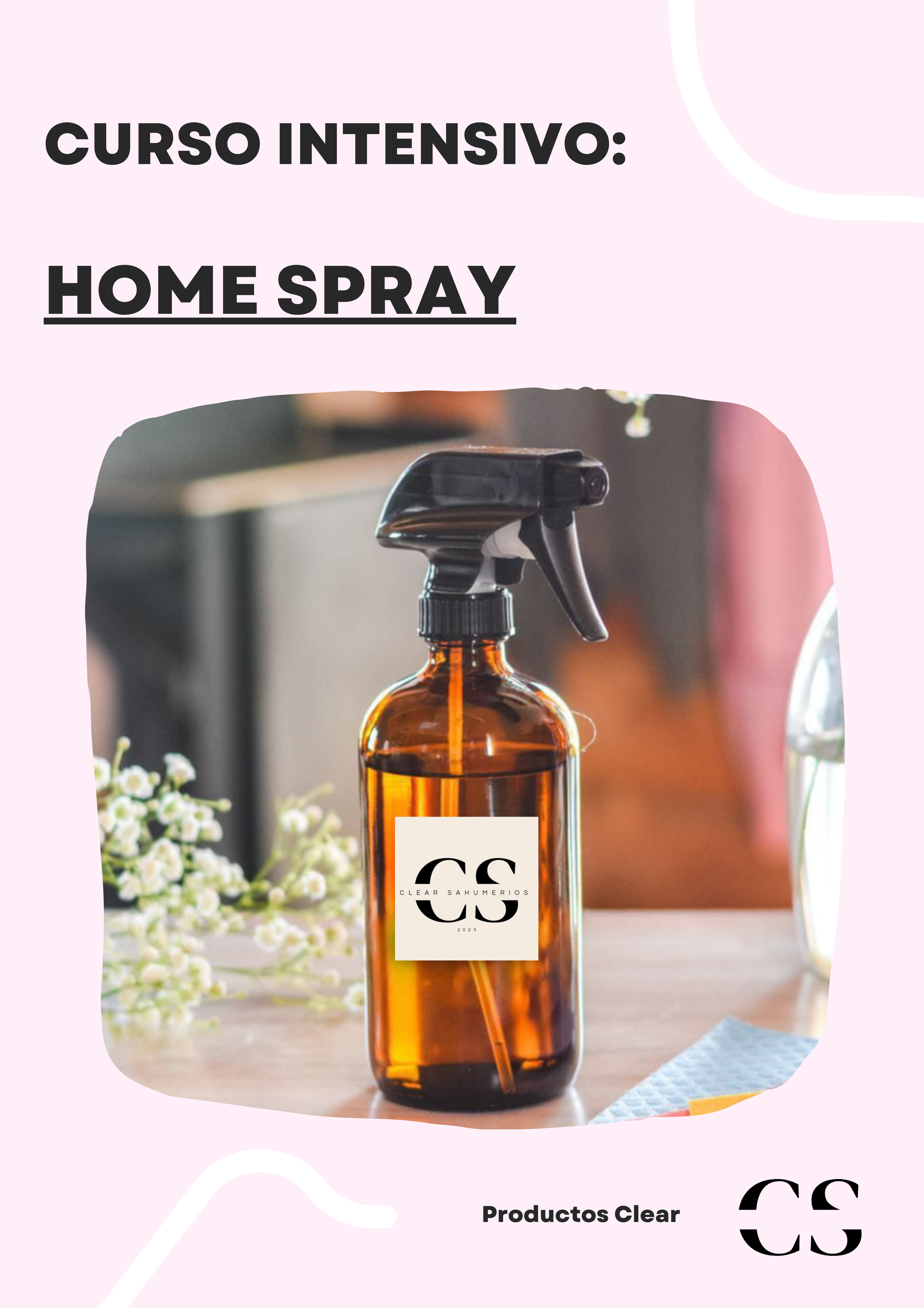 Elaboración de home spray - Clear Productos | Hotmart