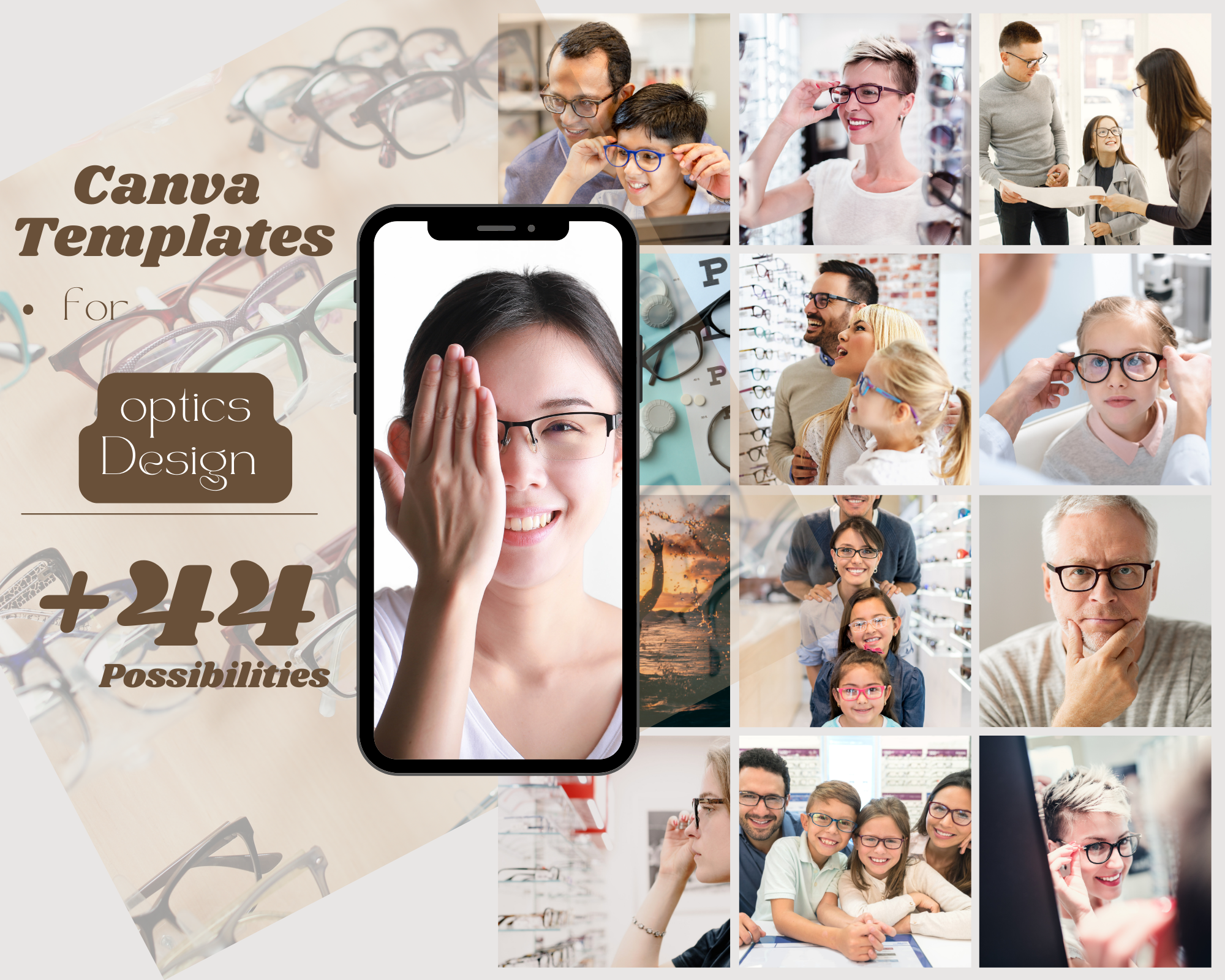 Canva Template optics +44 possibilities - Celina - Package Designer...