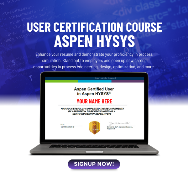 Aspen Hysys Certification Course