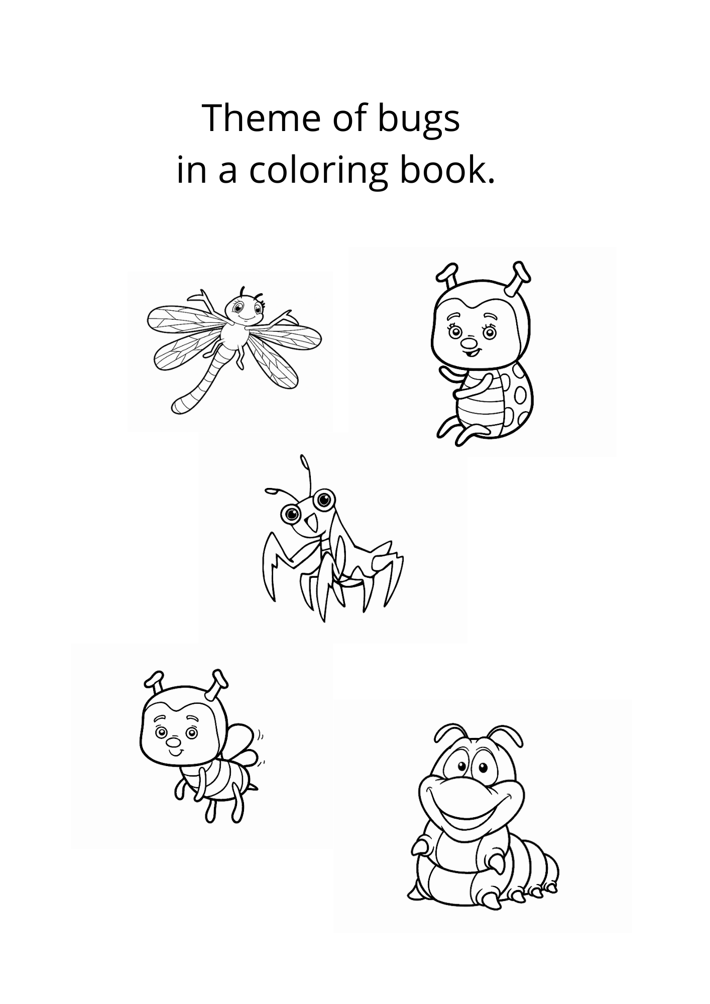 COLORING BOCK : THEME BUGS