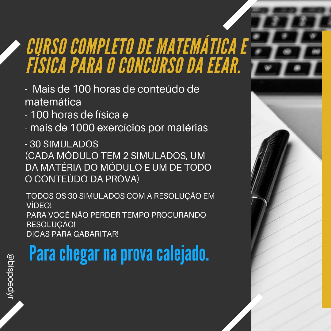 Curso completo matemática e física EEAr - Edyr Laizo Neto | Hotmart