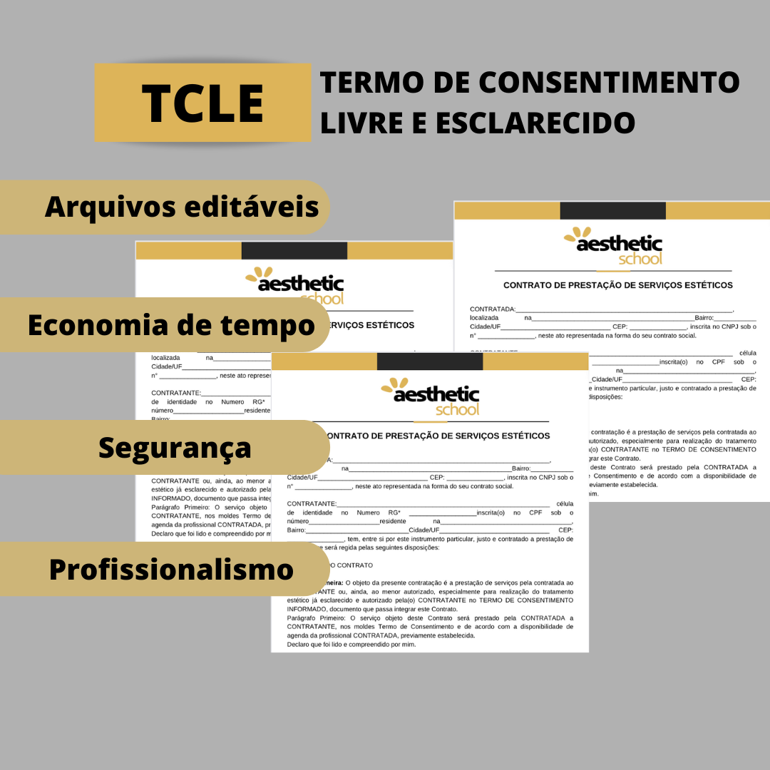 TCLE Procedimentos Estéticos e Injetáveis - Aesthetic School | Hotmart