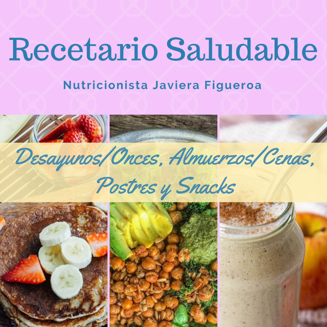 Recetario Saludable (50 recetas) - Javiera Figueroa Nutricionista
