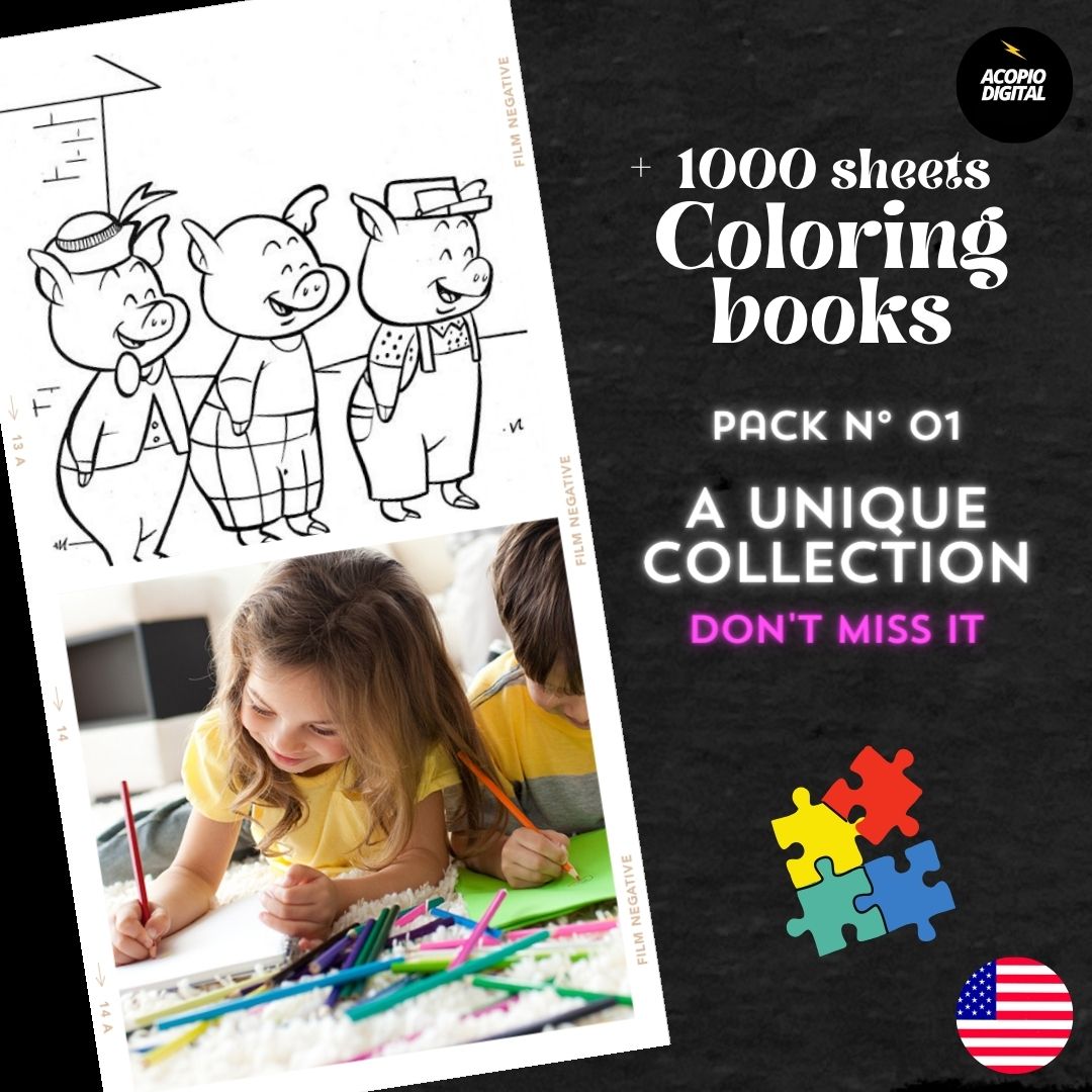 Children's Coloring Stories | 1000+ Pages in 11 Exclusive PDFs | Pa...