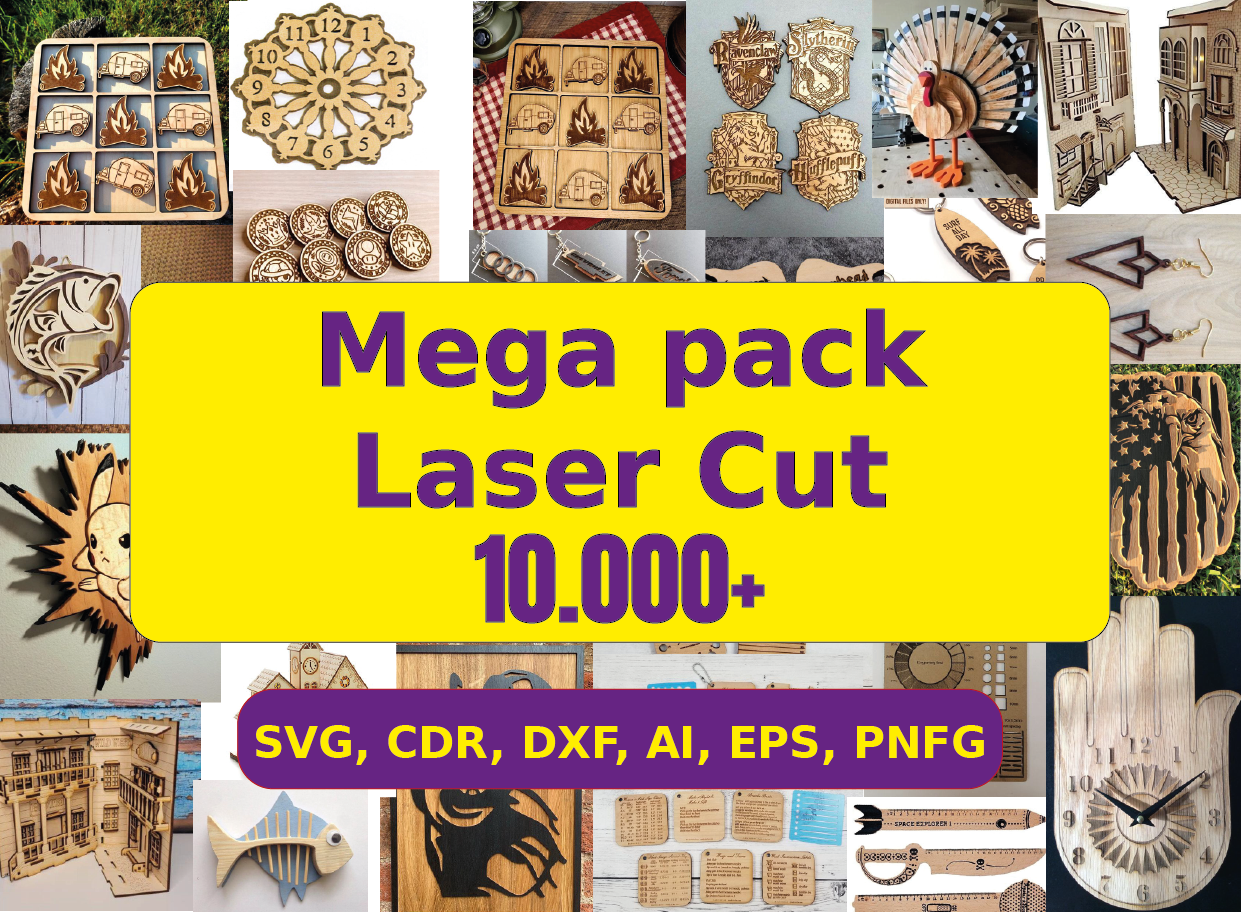 Ultimate Laser Crafting Collection: 10K Engraving & Cutting Bundle ...