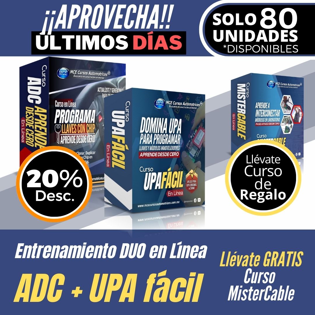 Entrenamiento DUO - Curso ADC + UPA Facil + Mister Cable(Gratis)