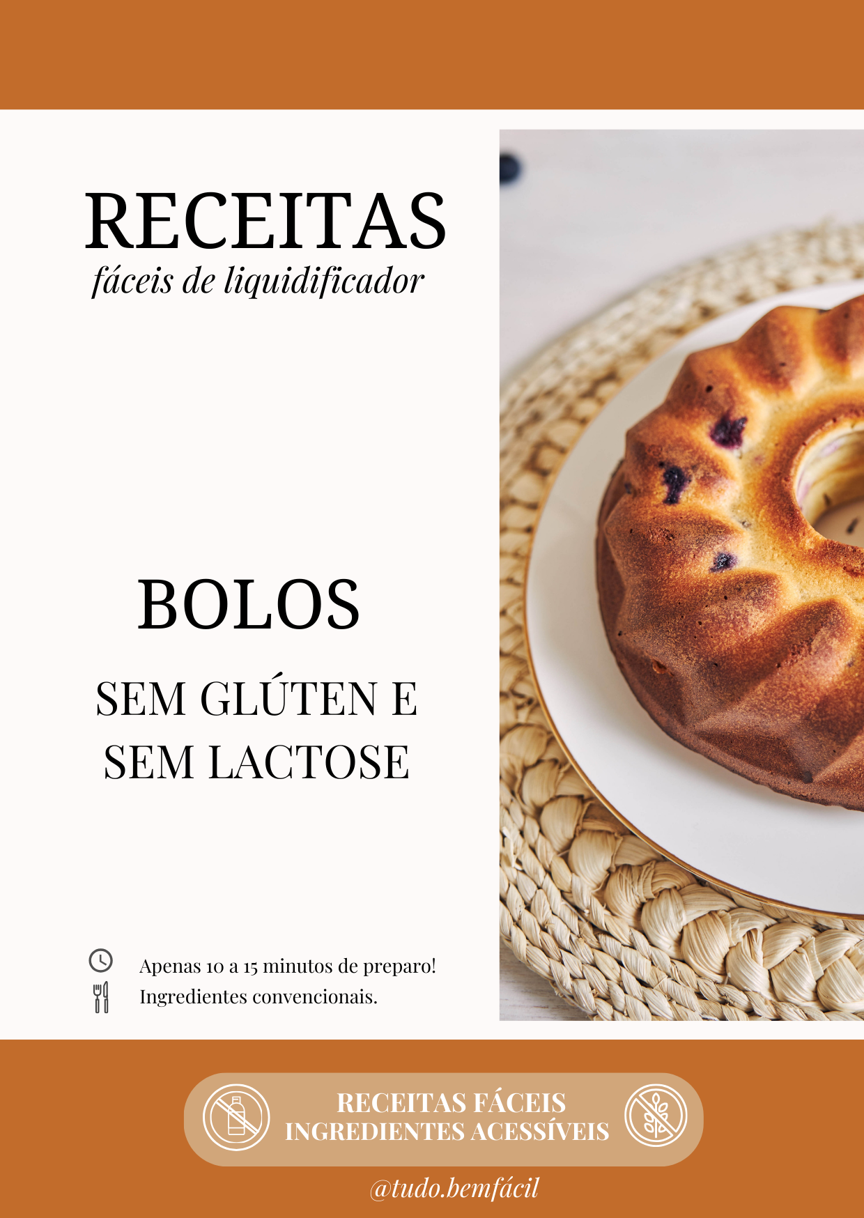 Receitas de Bolos Fáceis Sem Glúten e Lactose – Feitos em Minutos n...