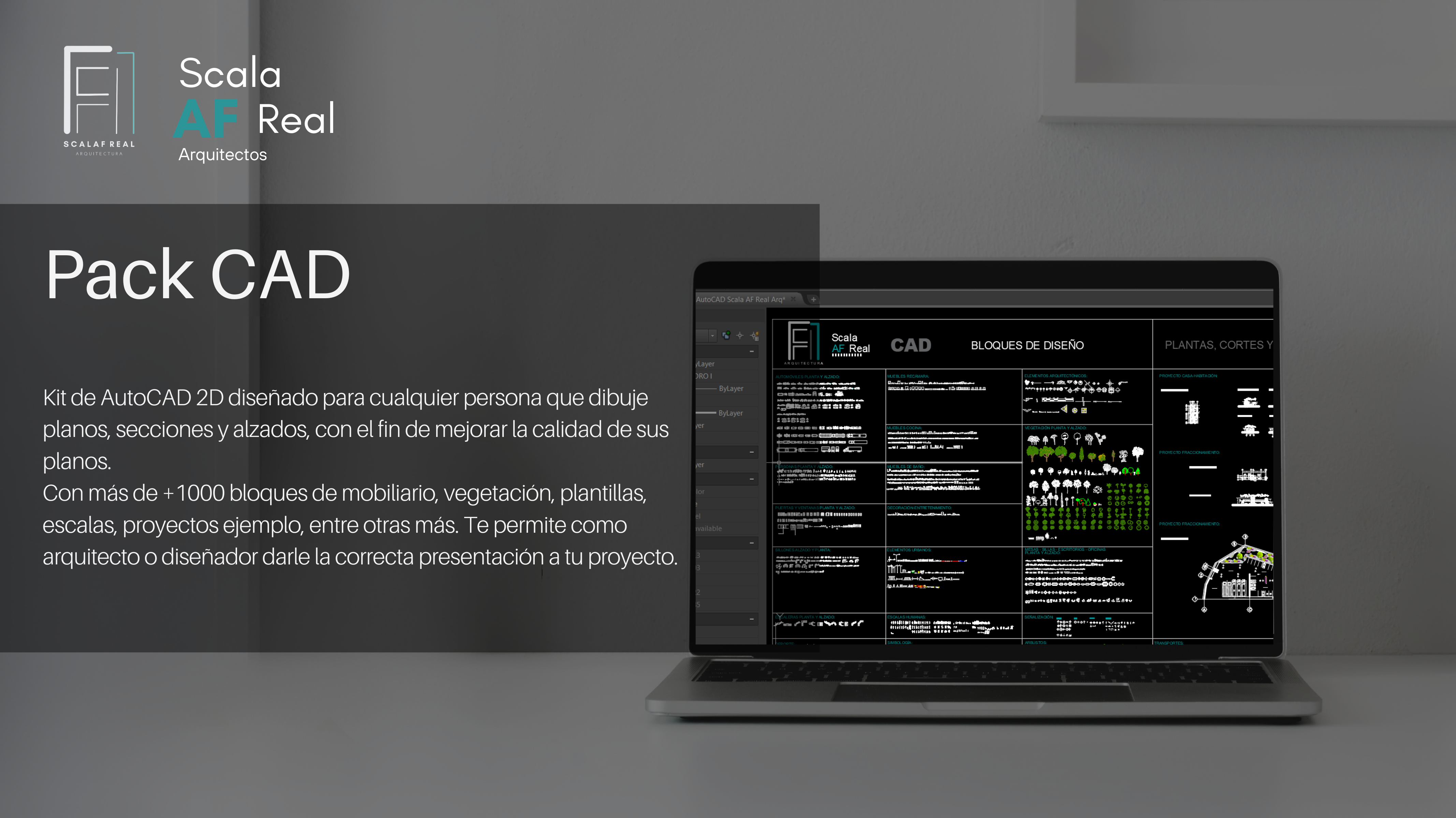 AutoCAD 2D kit - ScalaAF Real | Hotmart