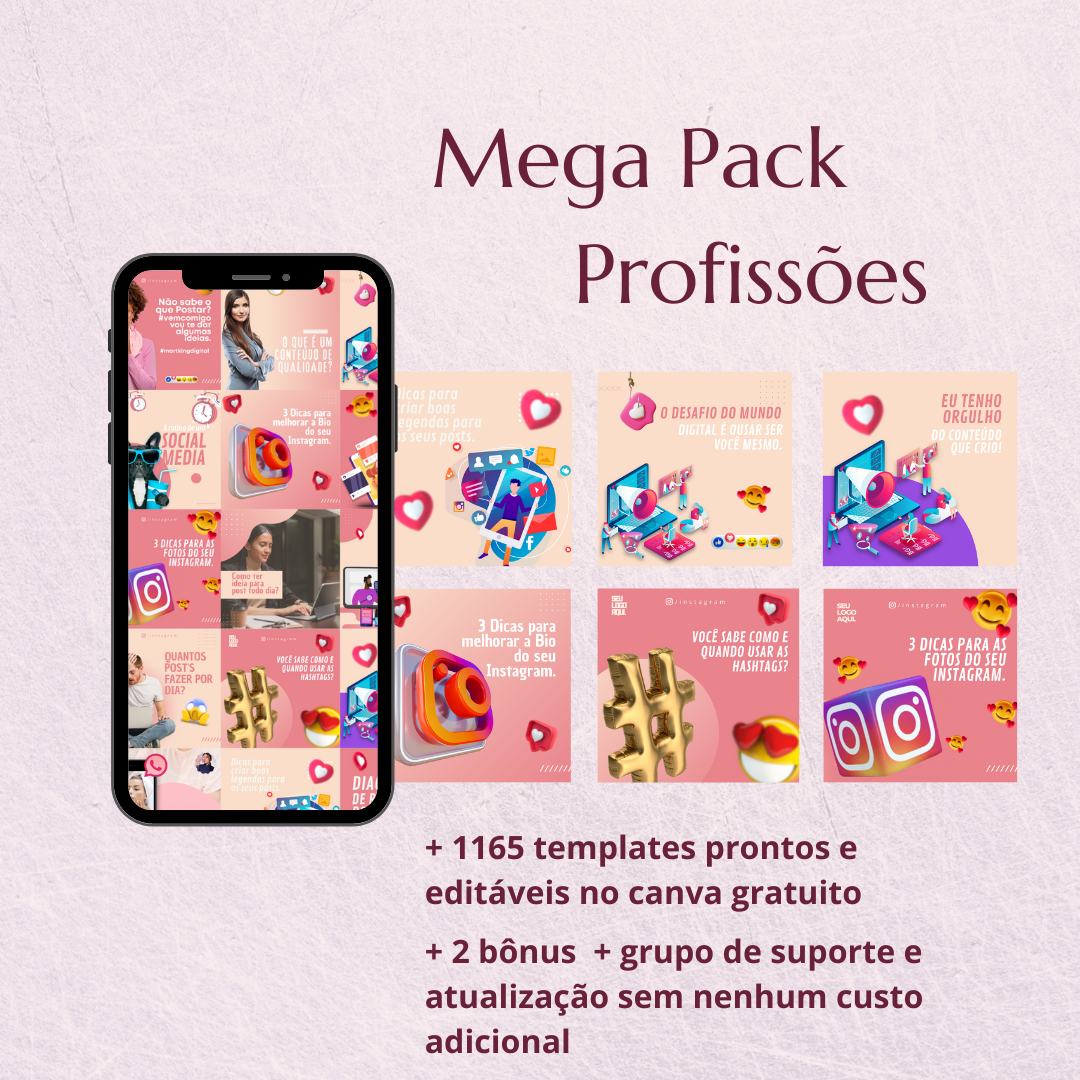 Mega pack profissões - tayna cristina de almeida | Hotmart