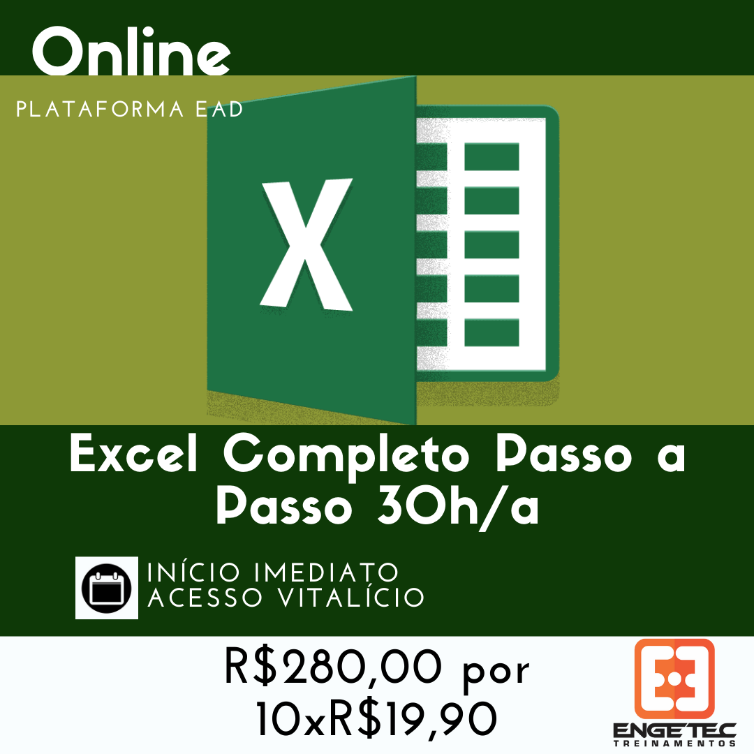 Excel do Zero Passo a Passo - Engetec Treinamentos | Hotmart