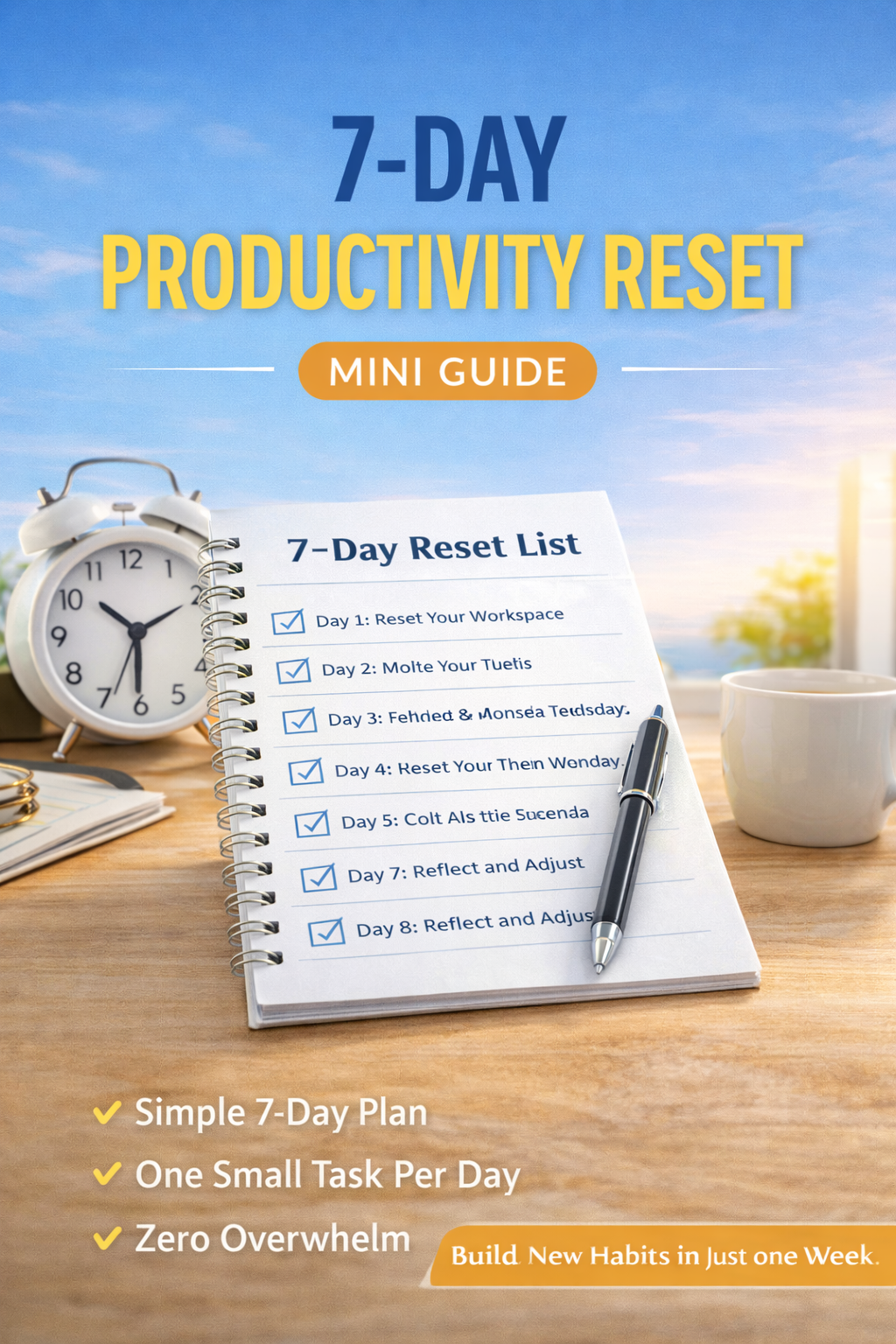 7-Day Productivity Reset (Mini Guide) - GM MasterLife Academy | Hot...