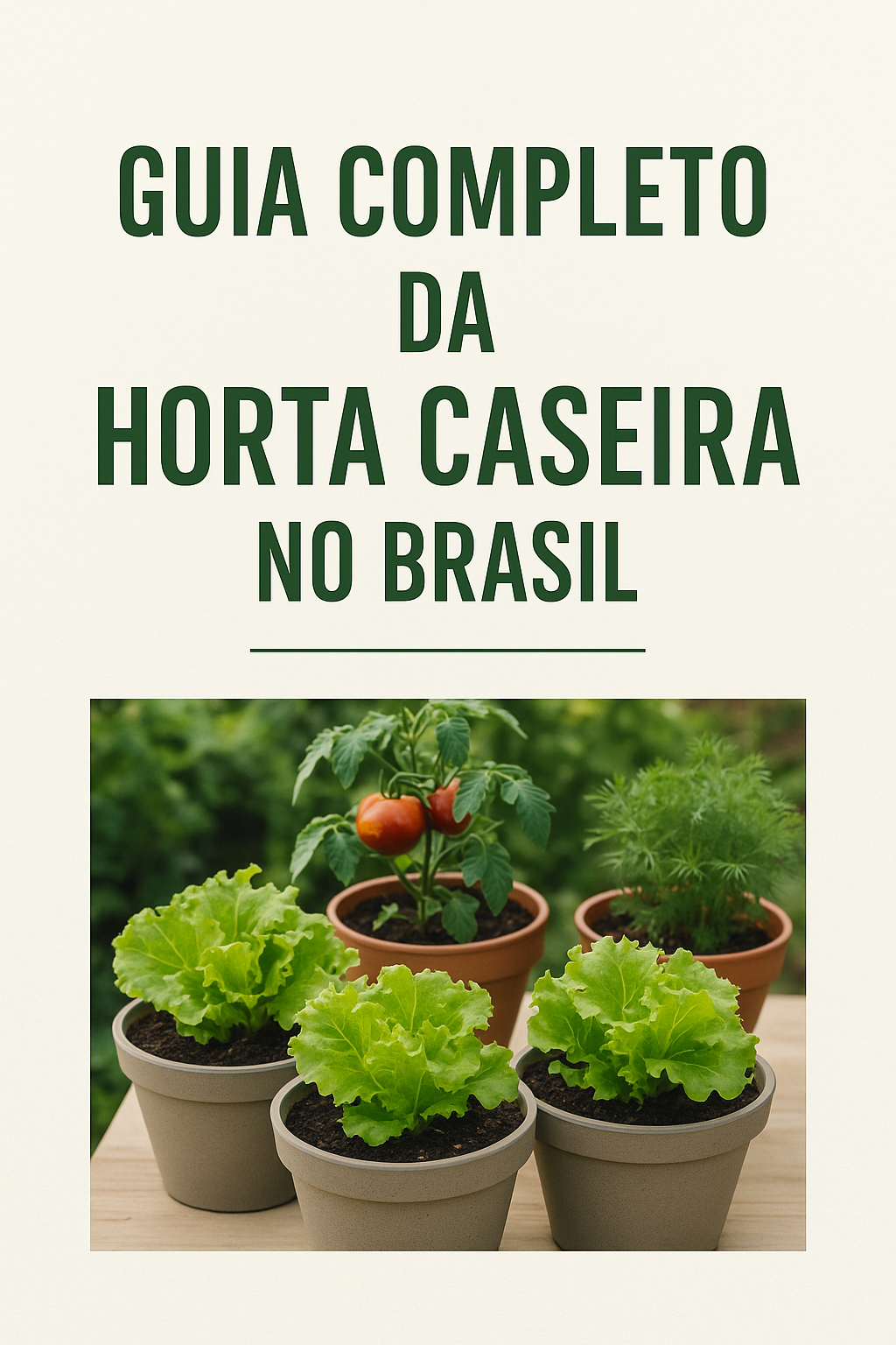 GUIA COMPLETO DA HORTA CASEIRA - SAIBA COMO TER UMA HORTA PRODUTIVA...