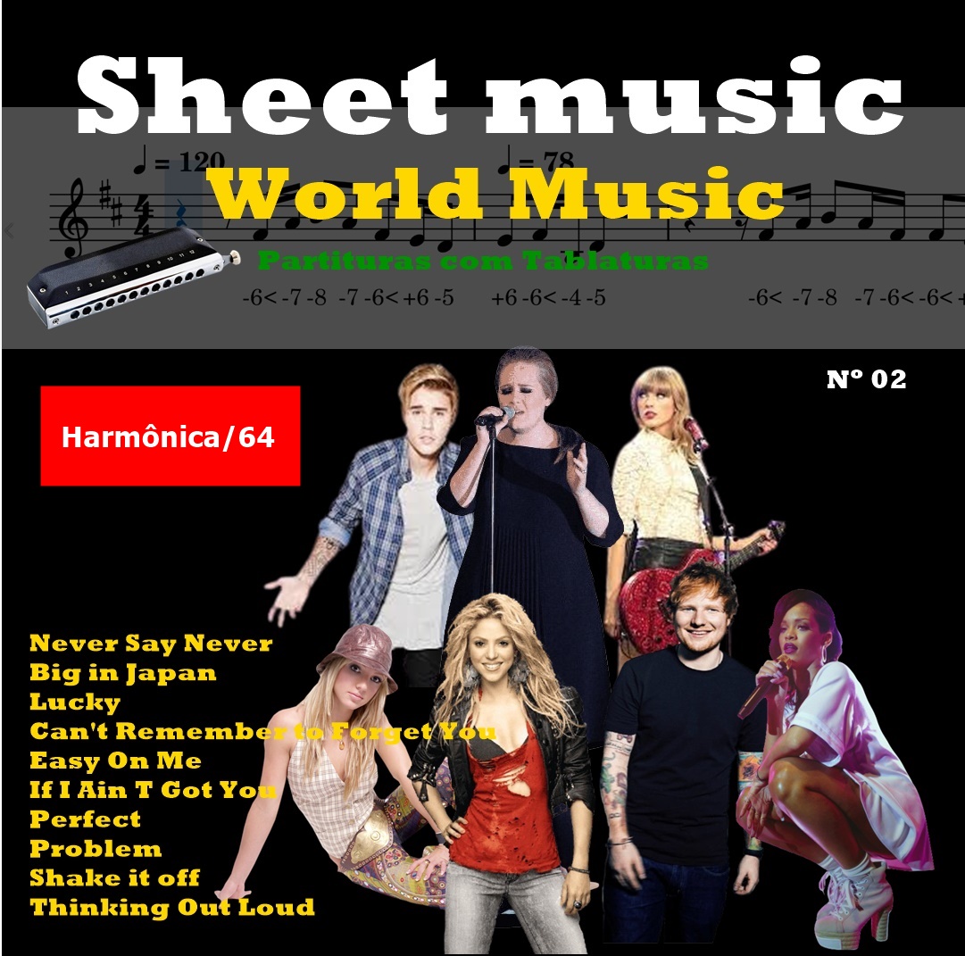 Sheet music World Music para Harmônicas/64