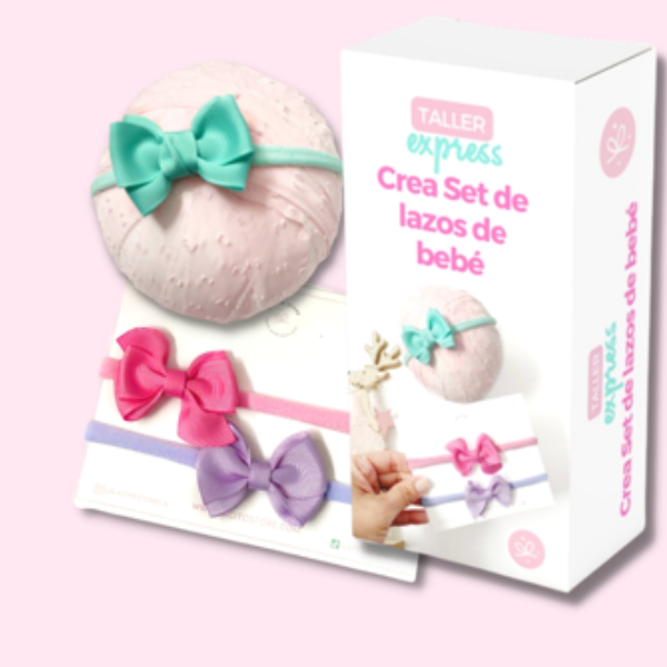 Taller Set de 3 Lazos para Bebe
