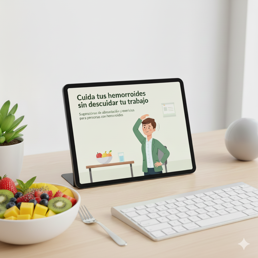 Cuida tus hemorroides sin descuidar tu trabajo - VidaFit Estudio