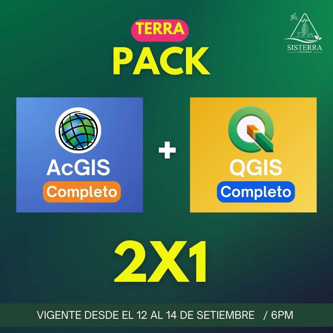 TERRA PACK "ARCGIS COMPLETO + QGIS COMPLETO"