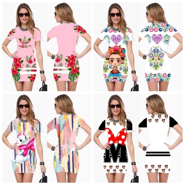 Mega pack 50 diseños de vestidos - Vectores y plantillas para subl...