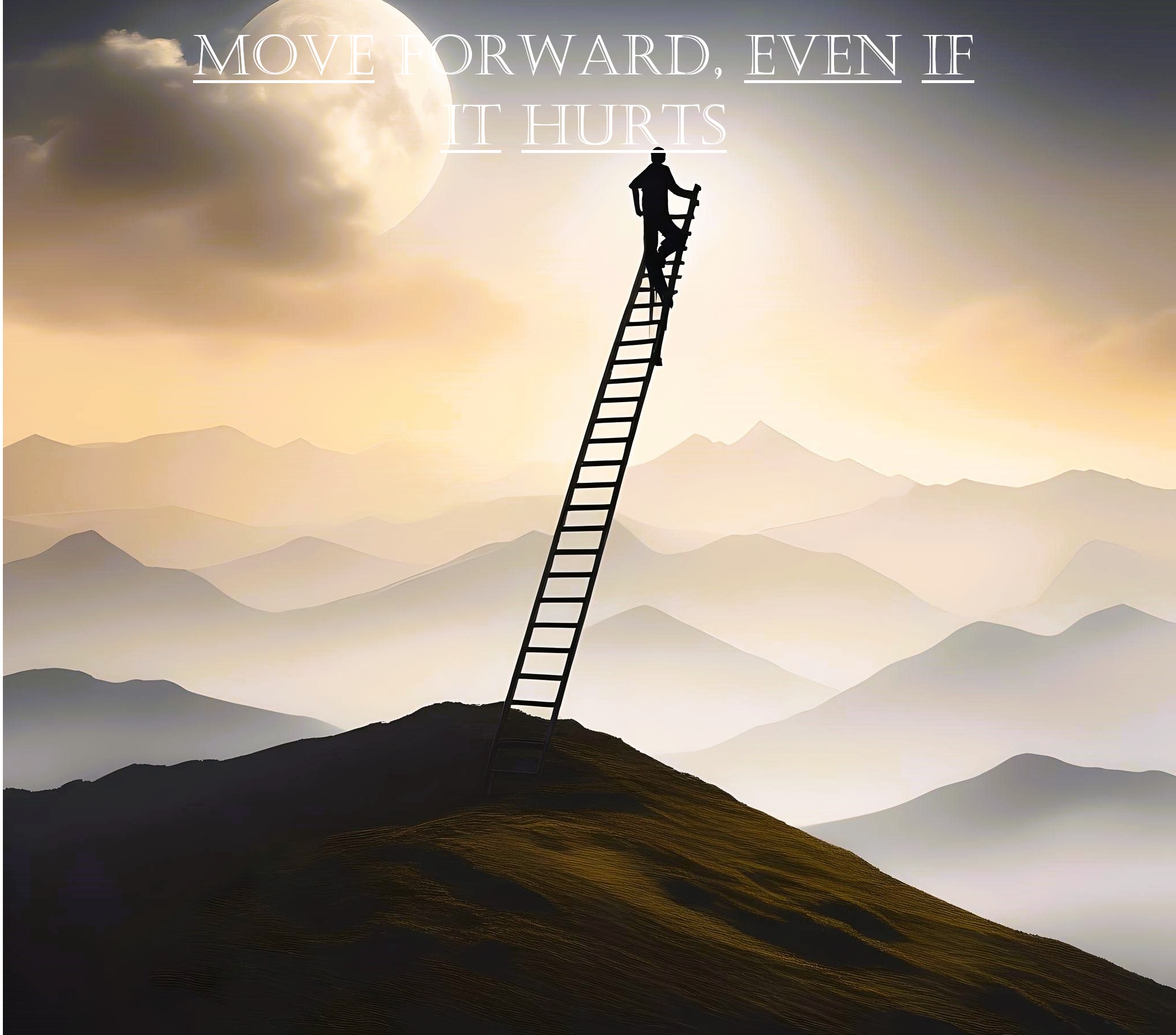 Move forwad, even if it hurts