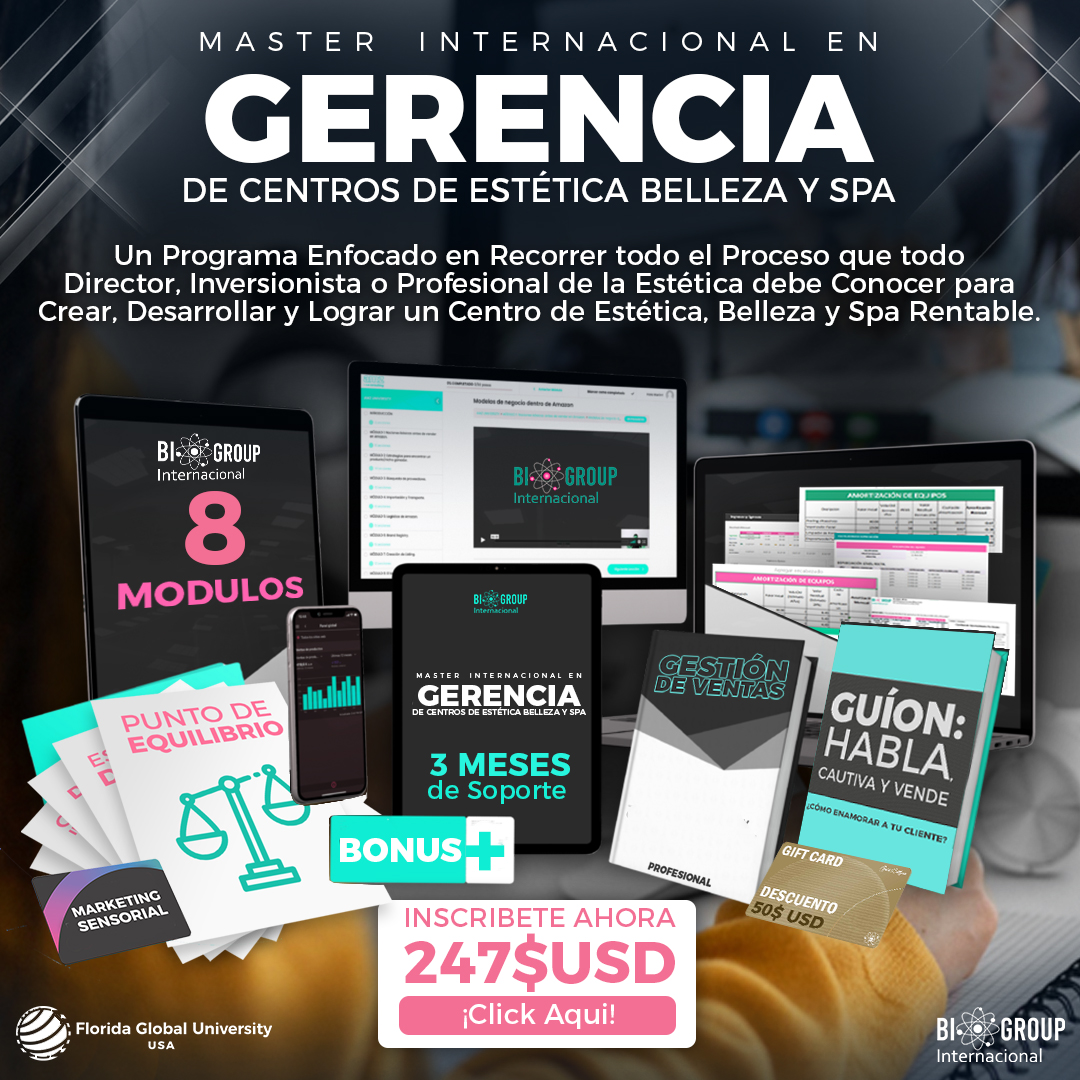 Master Internacional en Gerencia de Centros de Estética, Belleza y Spa - Catalina de los Santos ...