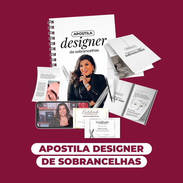 Templates de Apostilas e Certificado de Sobrancelhas - Aline Moraes...