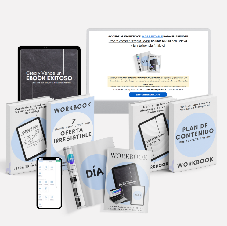 📚MEGAPACK: Crea y Vende Ebooks Exitosos con Canva y la IA en 5 día...