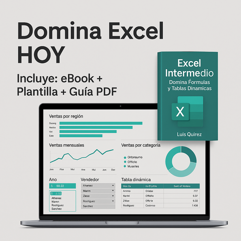 Excel Intermedio: Domina Fórmulas y Tablas Dinámicas - Luis Quiroz ...