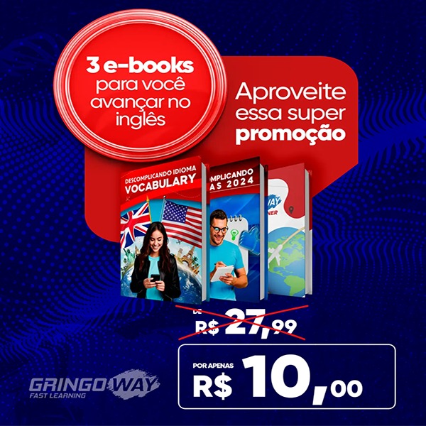 3 E-Books Vocabulary, Metas e Travel Planner