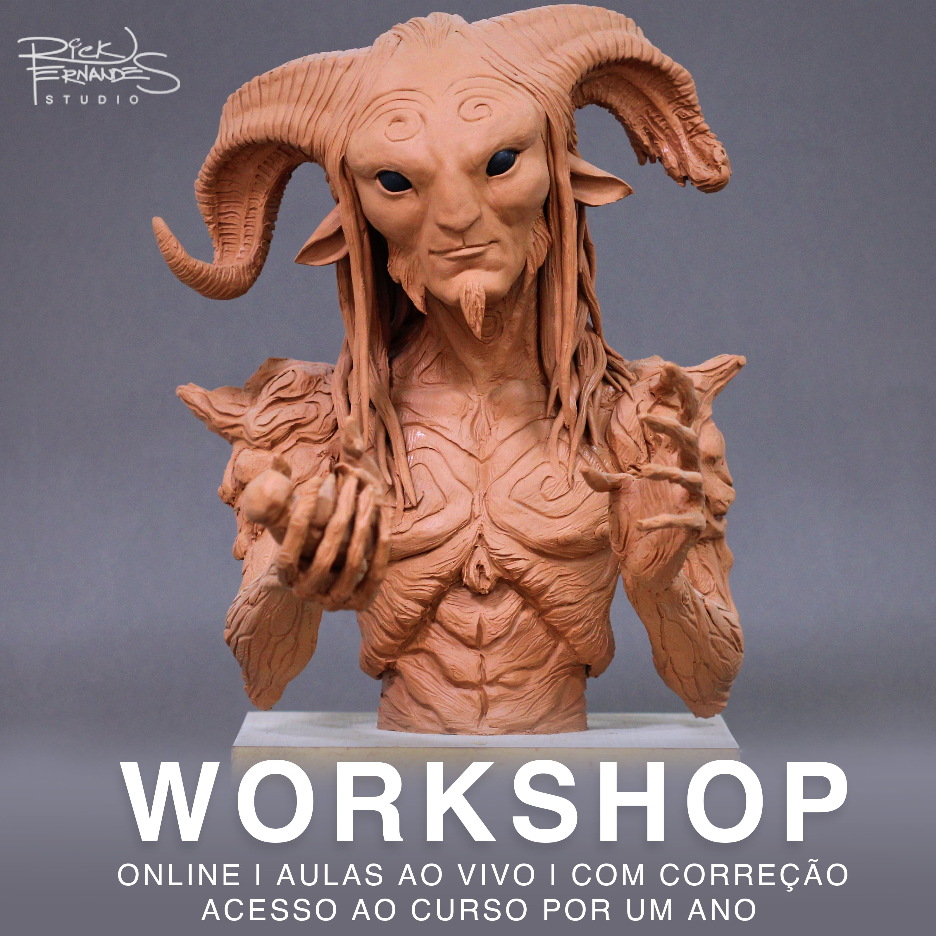 Workshop de Criatura - Fauno - Rick Fernandes Studio | Hotmart