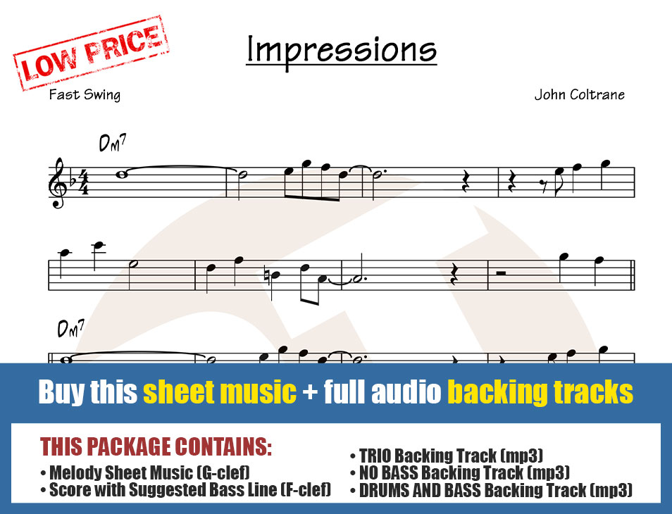 Impressions (Sheet Music + Backing Tracks)