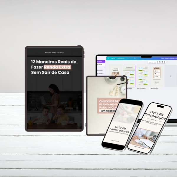 Ebook "12 Maneiras Reais de Fazer Renda Extra Sem Sair de Casa" (Pacote Premium)