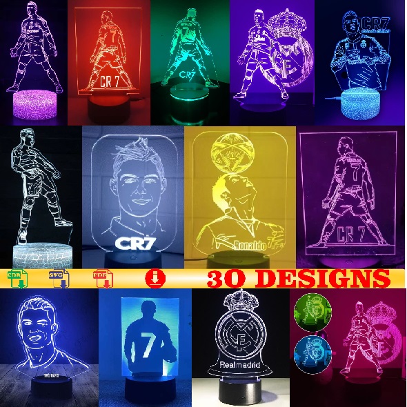 Bundle Pack 30 design diseño Cristiano Ronaldo CR7 Futbol Soccer la...