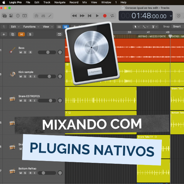 Mixando com Plugins nativos do Logic - Tony Junior Correia Costa