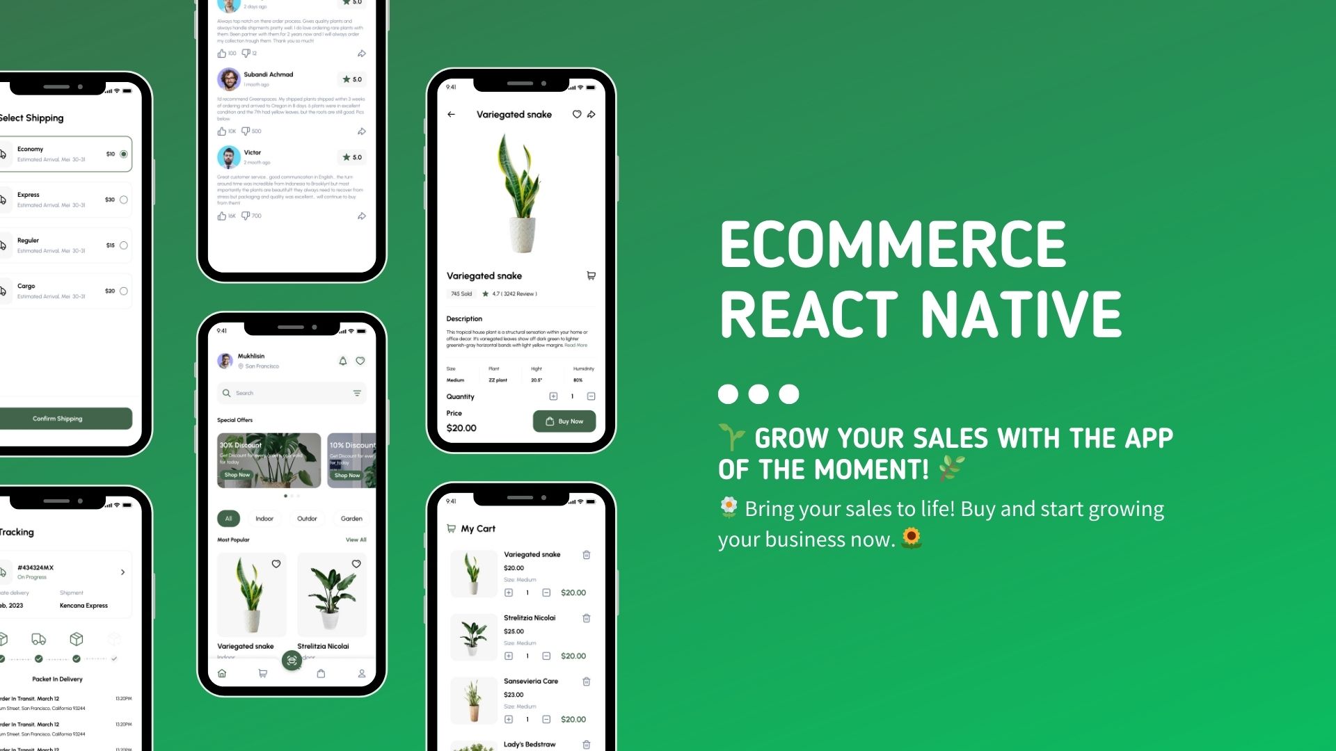 Plantify | App React Native Ecommerce - SoadTech | Hotmart