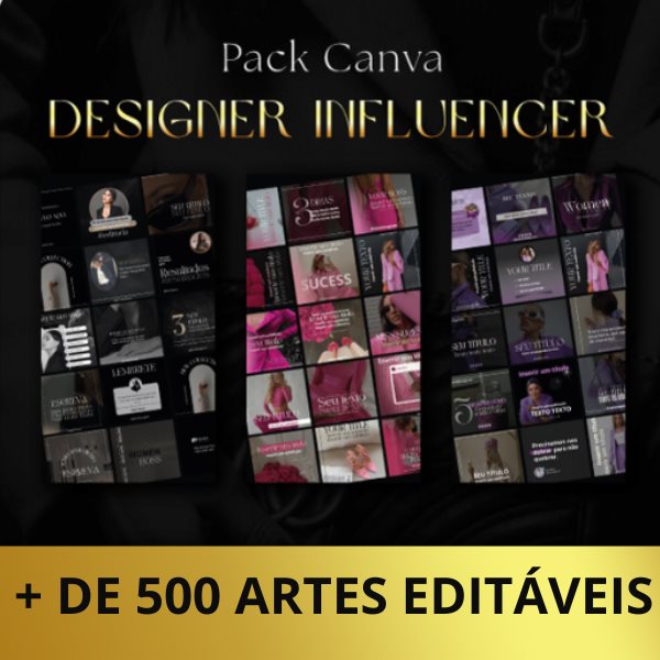 Pack Canva Designer Influencer - Cursos Digitais | Hotmart