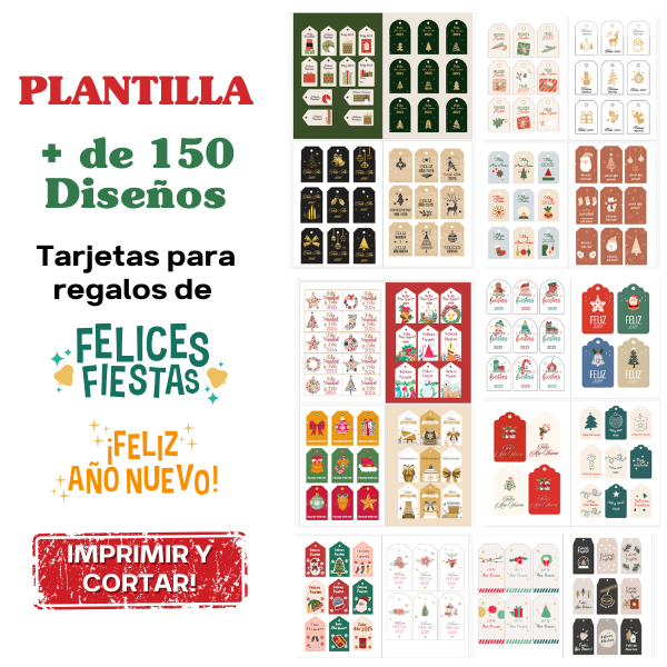 PLANTILLA TARJETAS FELICES FIESTAS - Leticia Morales | Hotmart