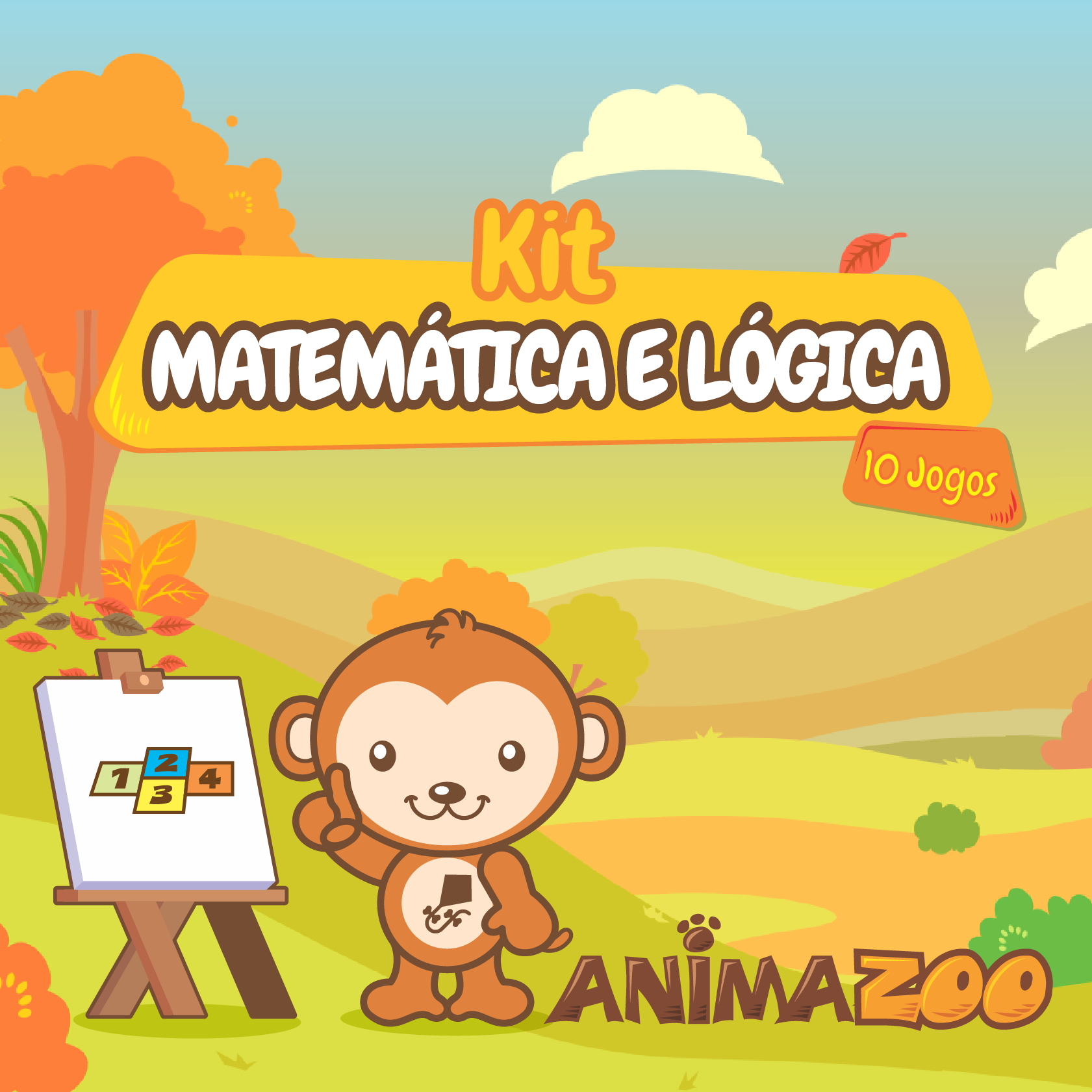 Kit Matemática e Lógica - Animazoo Kids - Animazoo Entretenimento