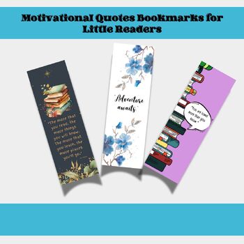 Tiny Inspirations: Motivational Quotes Bookmarks for Little Readers...