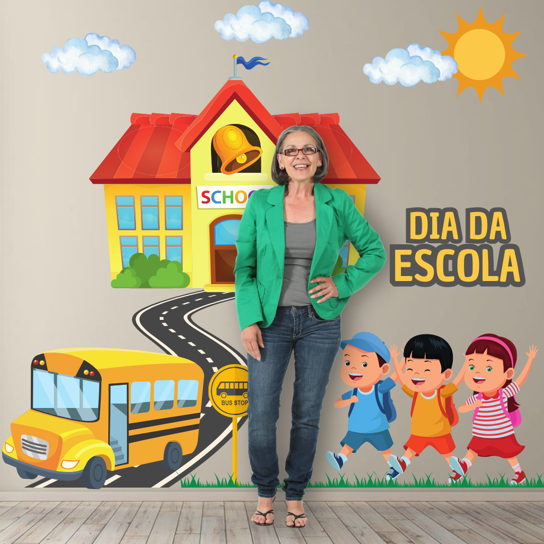 Painel para Parede Dia da Escola - Helen Diana dos Santos Seibert