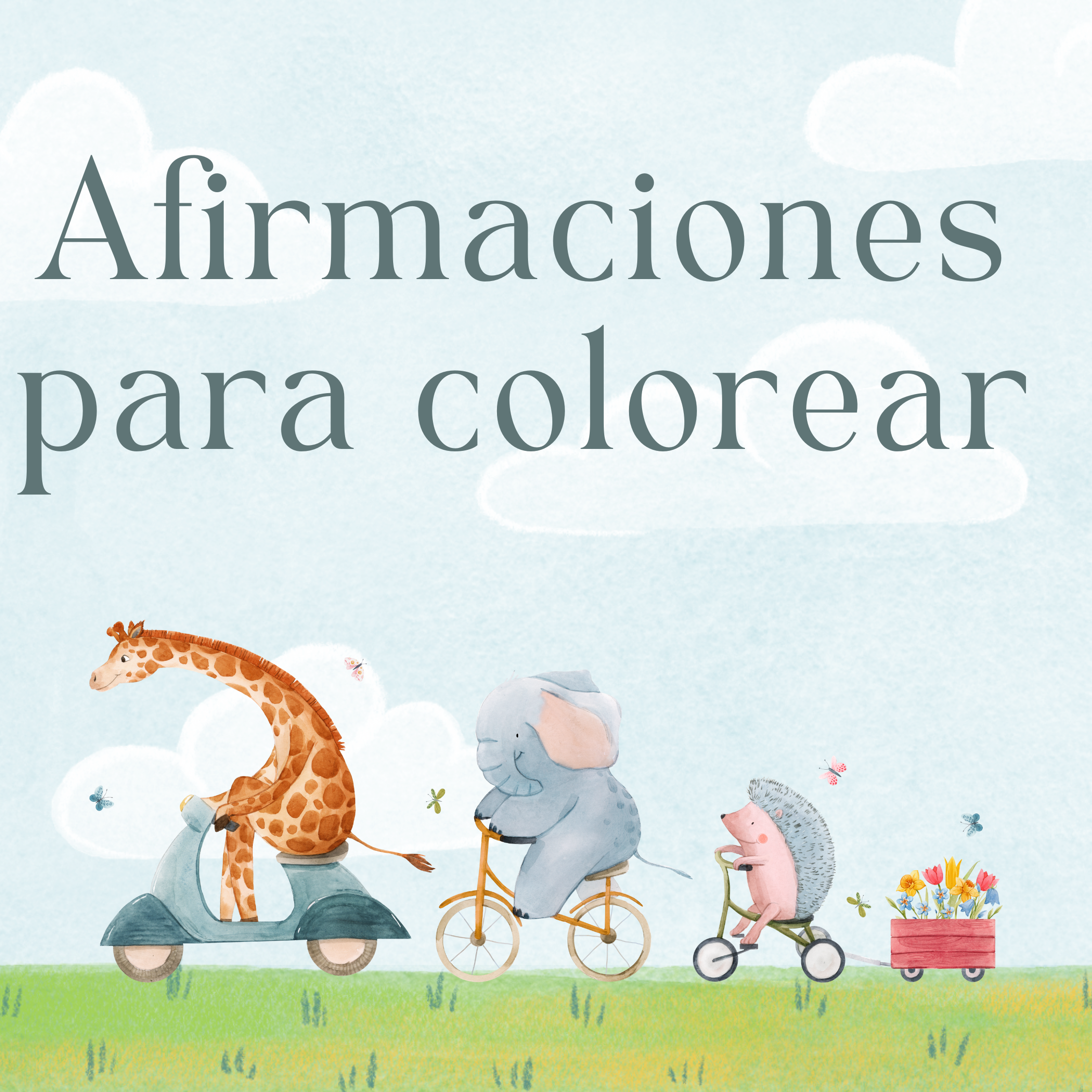 Libro para colorear con afirmaciones positivas - Glorimar Rojas
