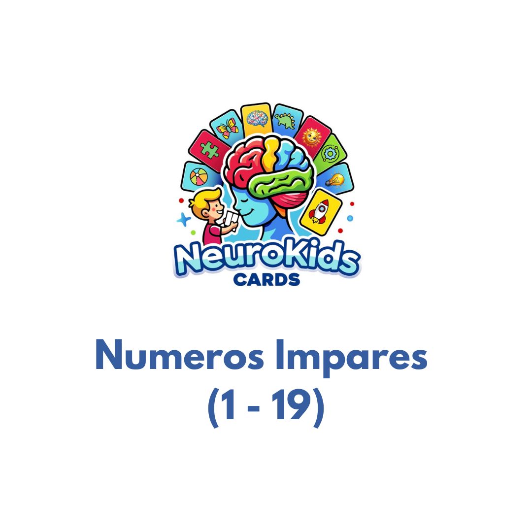 Numeros Impares - (1 - 19) - NeuroKidsCards | Hotmart