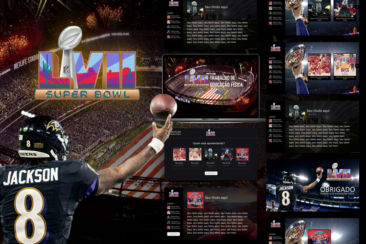 Super Bowl - Template de PowerPoint - Marcelo Setubal | Hotmart
