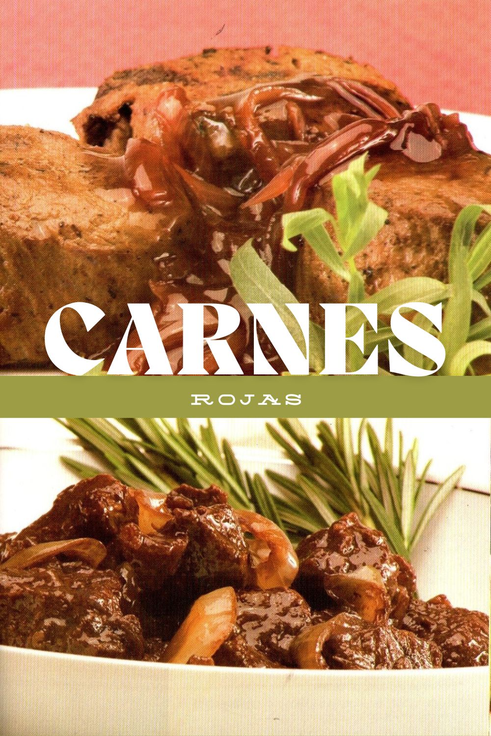 Recetas de Cocina, Edición I Carnes Rojas. Versión móvil.