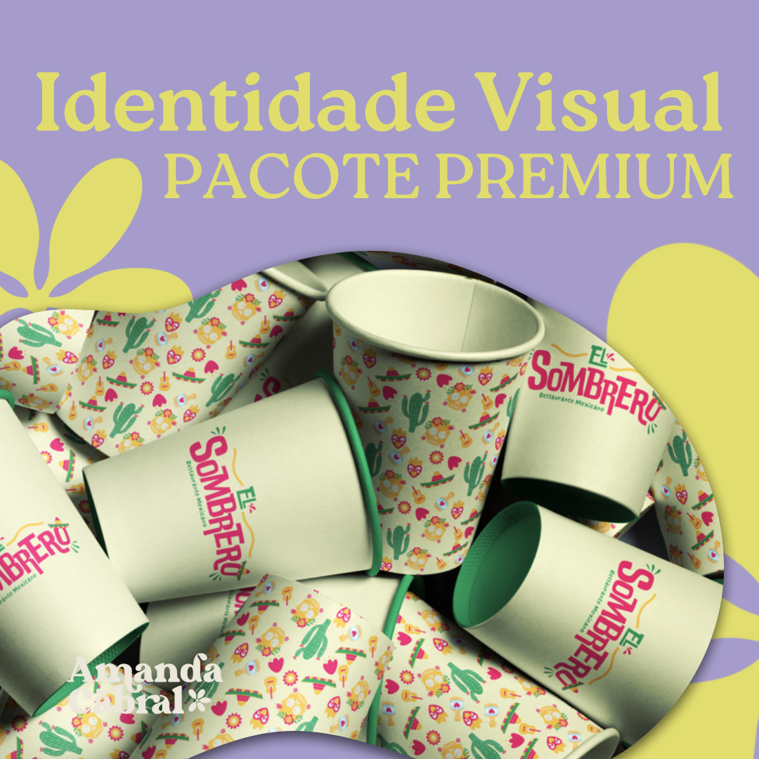 Identidade Visual Personalizada - Pacote Premium - Amanda Cabral