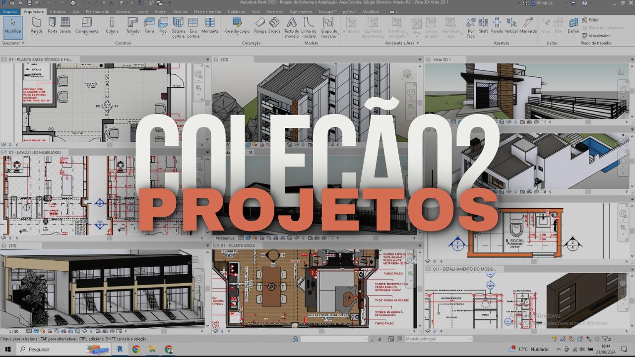 Coleção Exclusiva de 10 Projetos para Revit: Residencial e Interior...