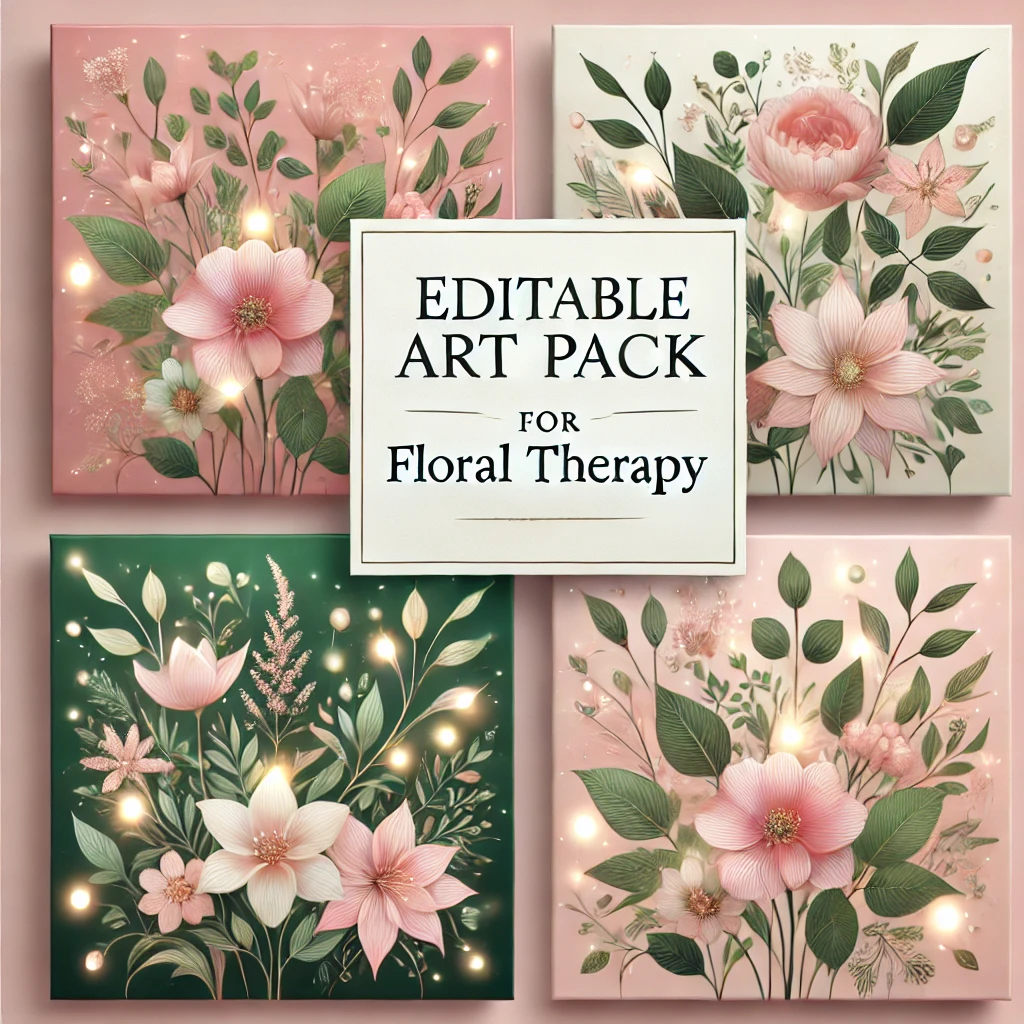 Floral Therapy Editable Art Packs - MC Design Feed com Arte | Hotmart