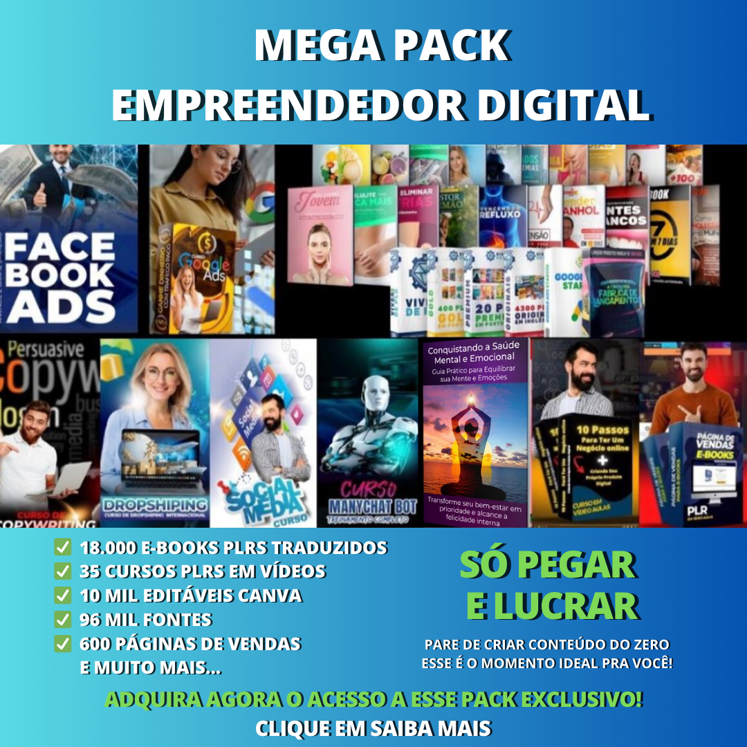 MEGA PACK (18 MIL EBOOKS PLR)
